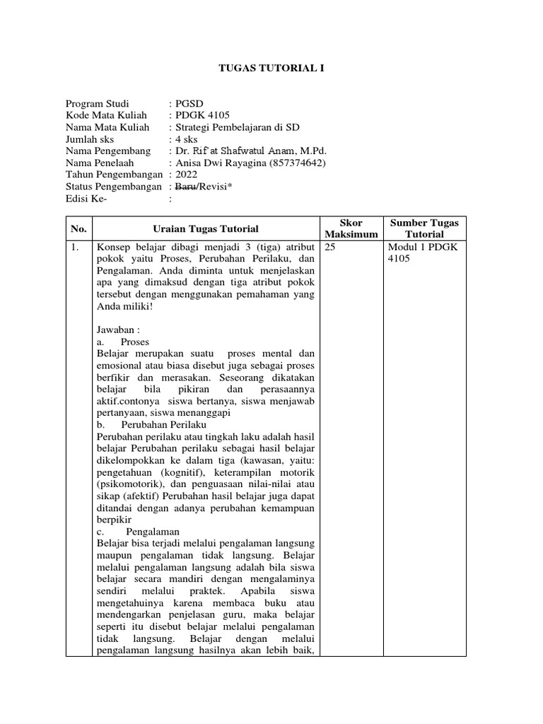 Sesi 3 Tugas Tutorial 1 | PDF