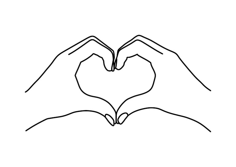 A4 Hands in Heart Shape PDF | PDF