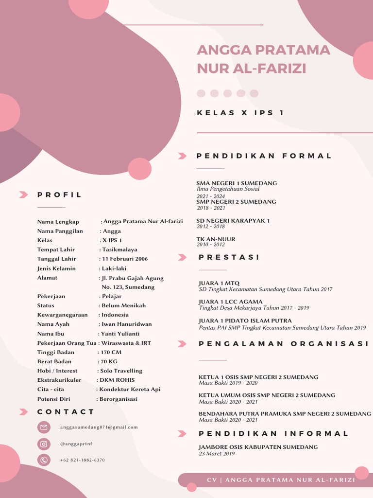 CV Angga Pratama PDF | PDF