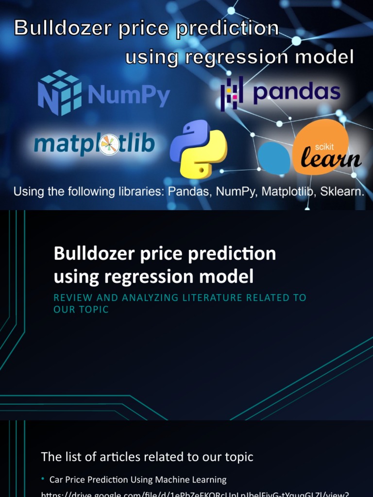 Bulldozer Price Prediction Using Regression Model (Research Ethics) | PDF | Machine Learning ...