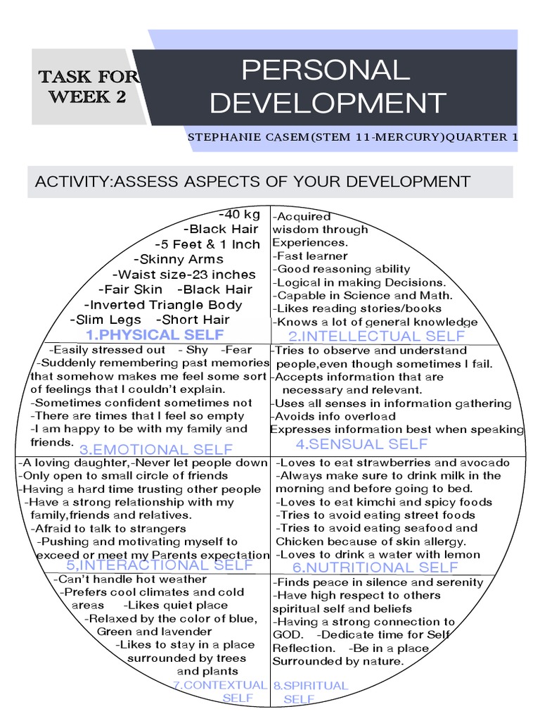 Perdev Week 2 | Download Free PDF | Senses | Psychology