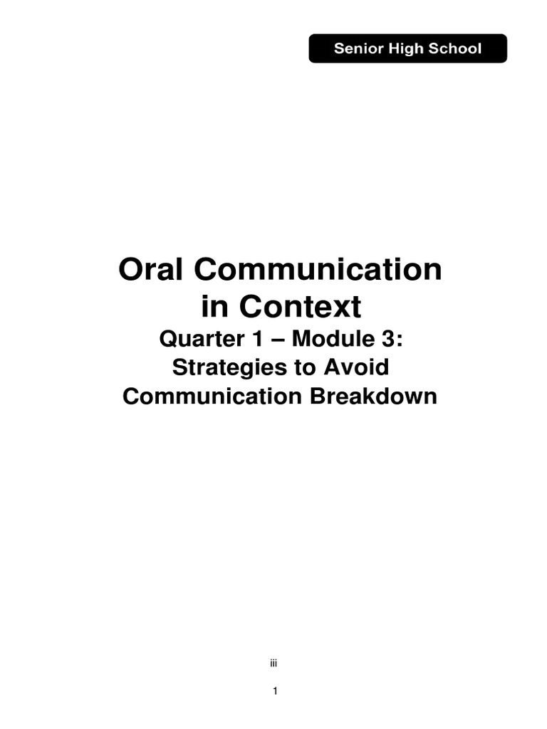 Oc Module-3 | PDF | Communication | Human Communication
