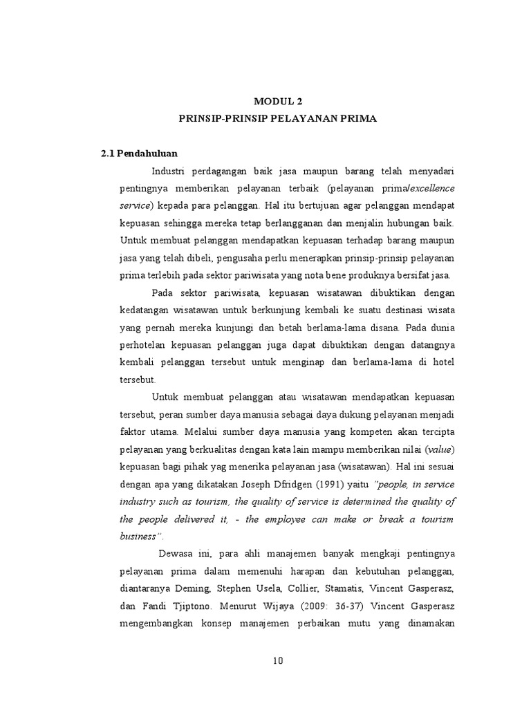 Modul 2 Prinsip Pelayanan Prima | PDF