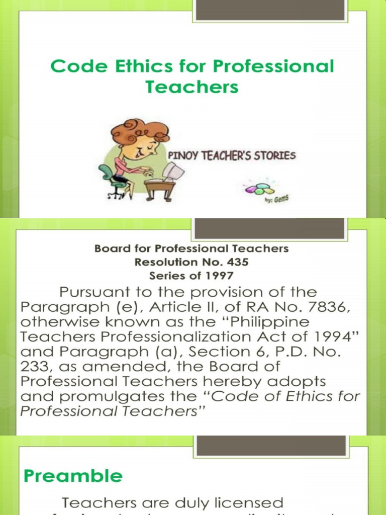 Lac Code of Ethics | PDF | Teachers | Justice