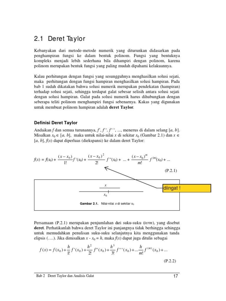 Deret Taylor PDF | PDF