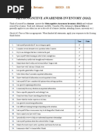 Metacognitive Awareness Inventory With Scoring Guide | PDF ...