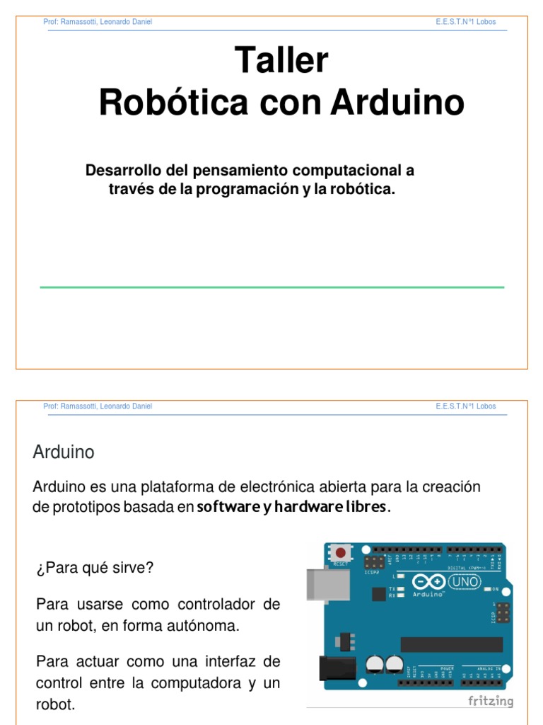 Taller Arduino | PDF | Arduino | Ingenieria Eléctrica