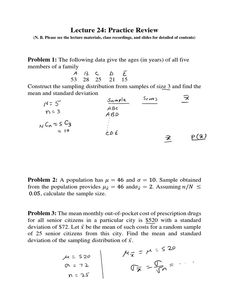 Lecture24 Review WithMarkUp | PDF