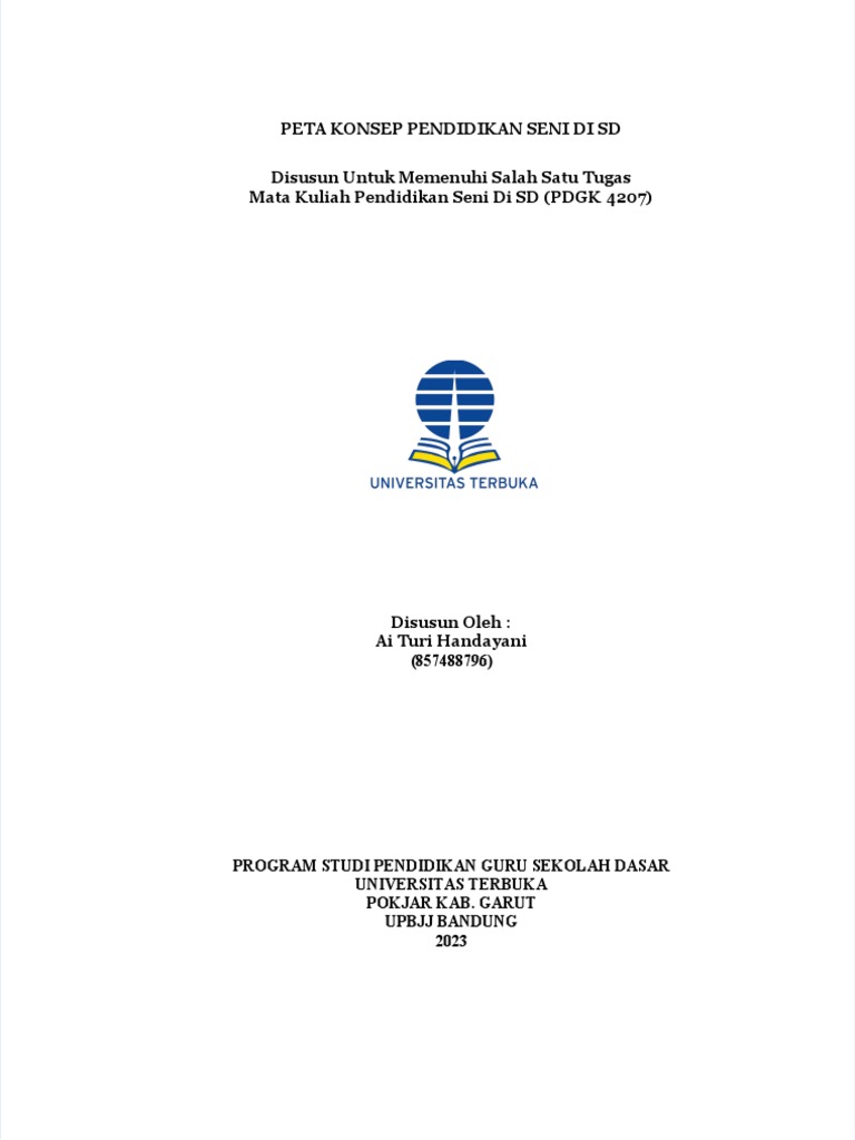 Peta Konsep Pendidikan Seni SD | PDF