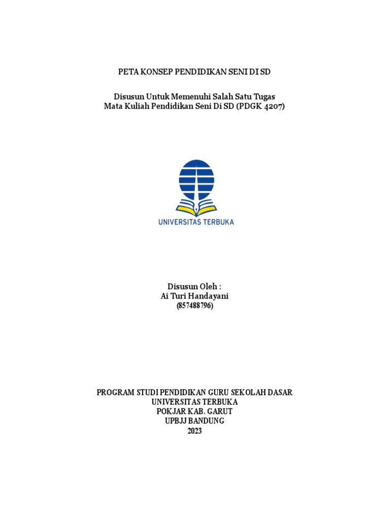 Peta Konsep Seni Di SD | PDF