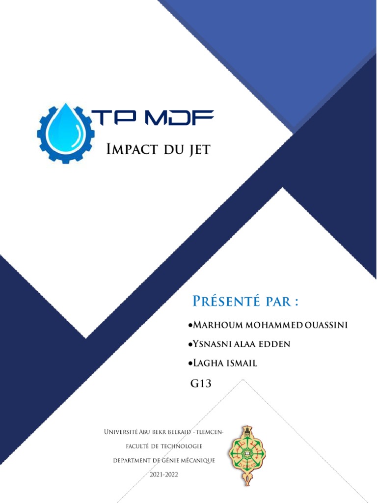 TP MDF Impact Du Jet PDF | PDF