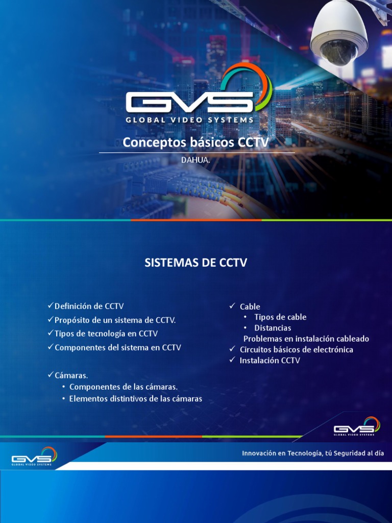 Capacitación Conceptos Básicos CCTV | PDF | Circuito cerrado de televisión | Grabadora de vídeo ...