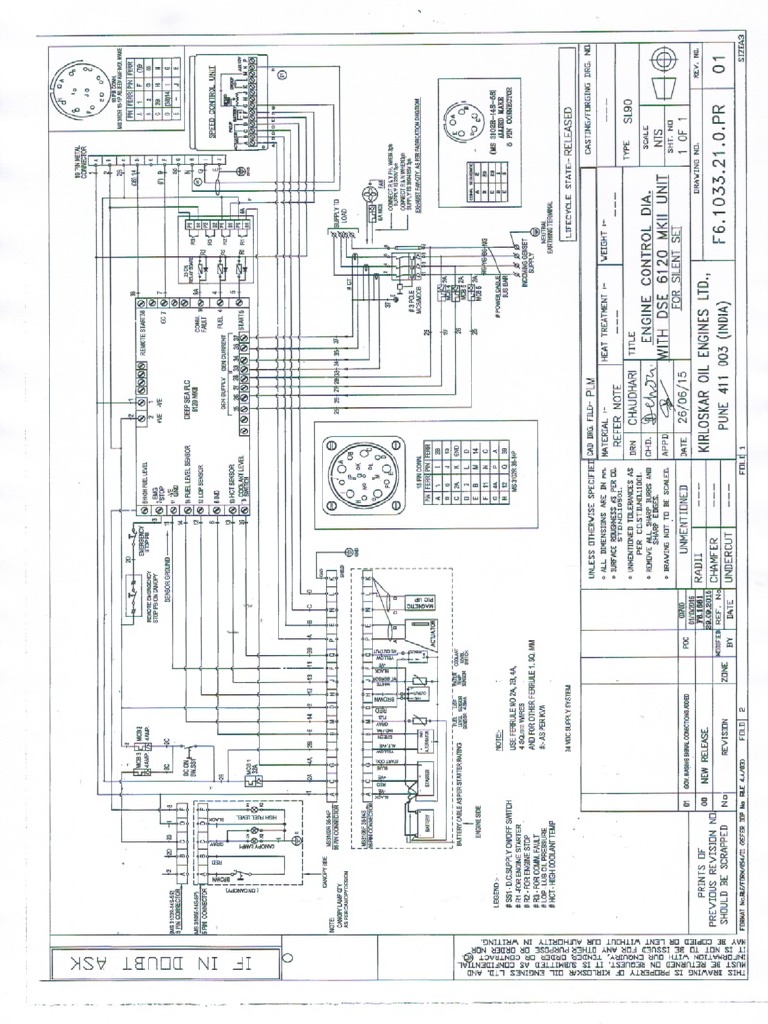 200kVA To 250kVA Generator Control Drawing | PDF