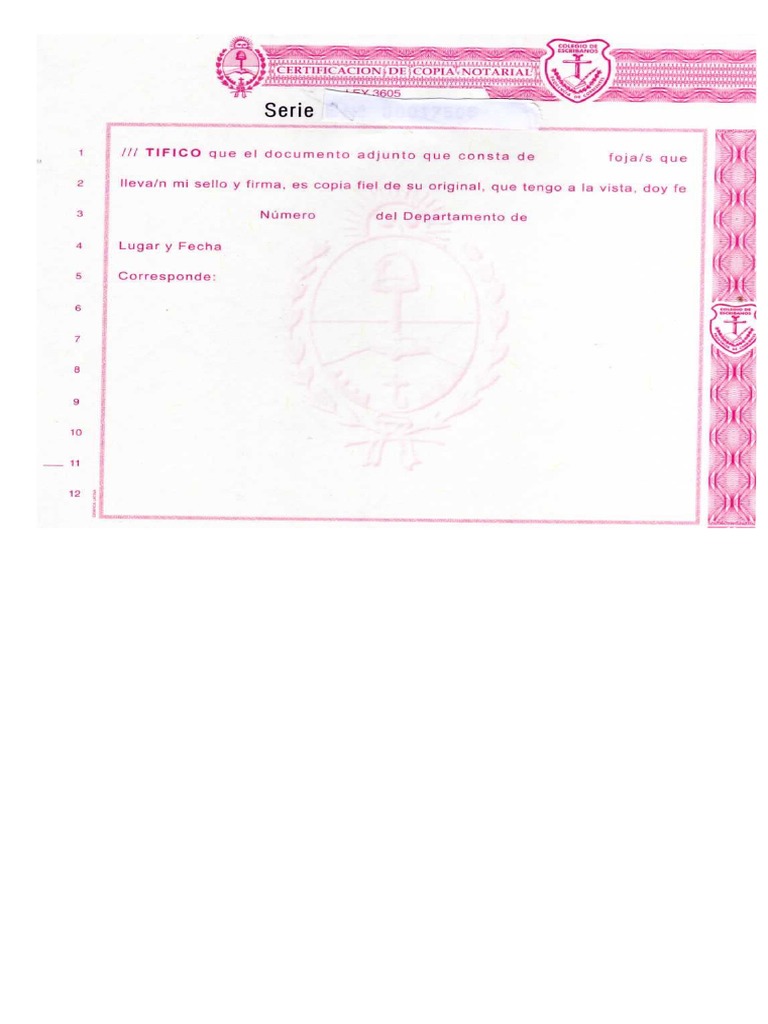 Acta Notarial Modelo | PDF