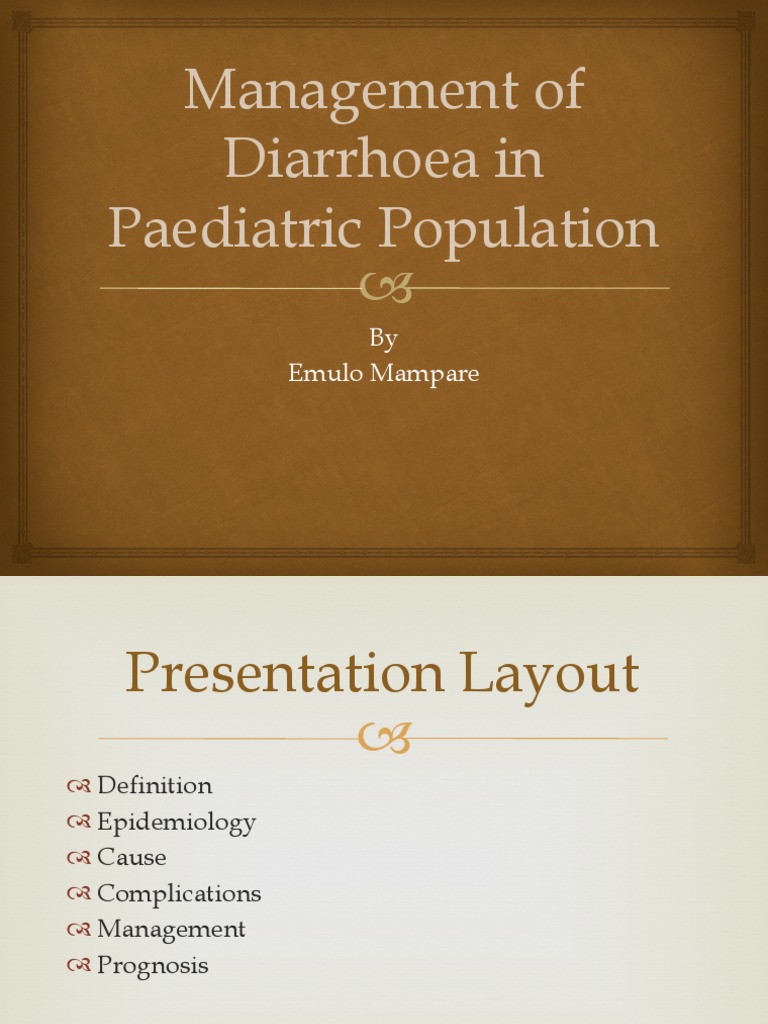 Managing Diarrhoea in Children | PDF | Wellness