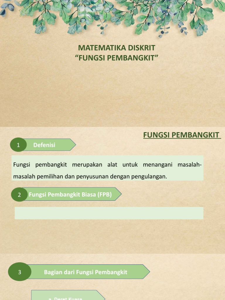 Fungsi Pembangkit | PDF