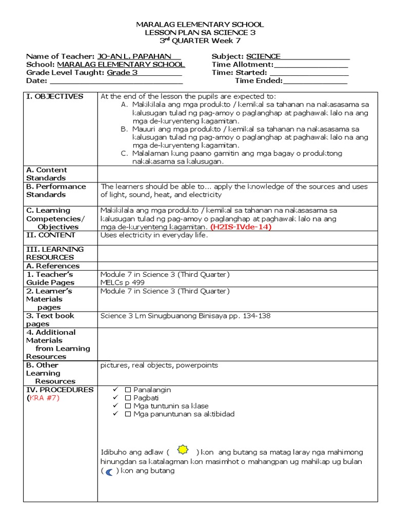 Cot Science 3 | PDF