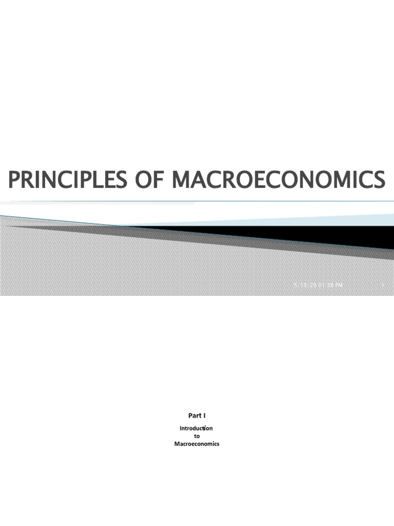 Principles of Macroeconomics Introduction-1 | PDF | Real Versus Nominal ...