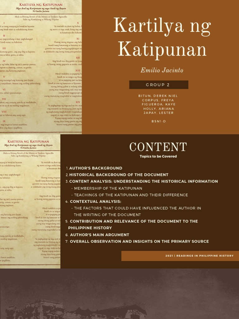 Rhist PPT Kartilya NG Katipunan 1 | PDF | Philippines