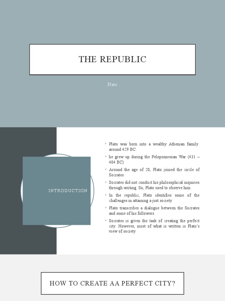 Plato The Republic | PDF | Plato | Socrates
