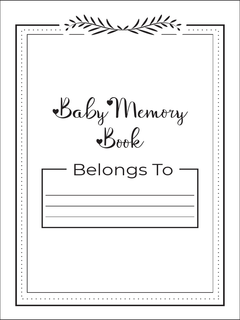 Baby Memory Book (6X9) Inche | PDF