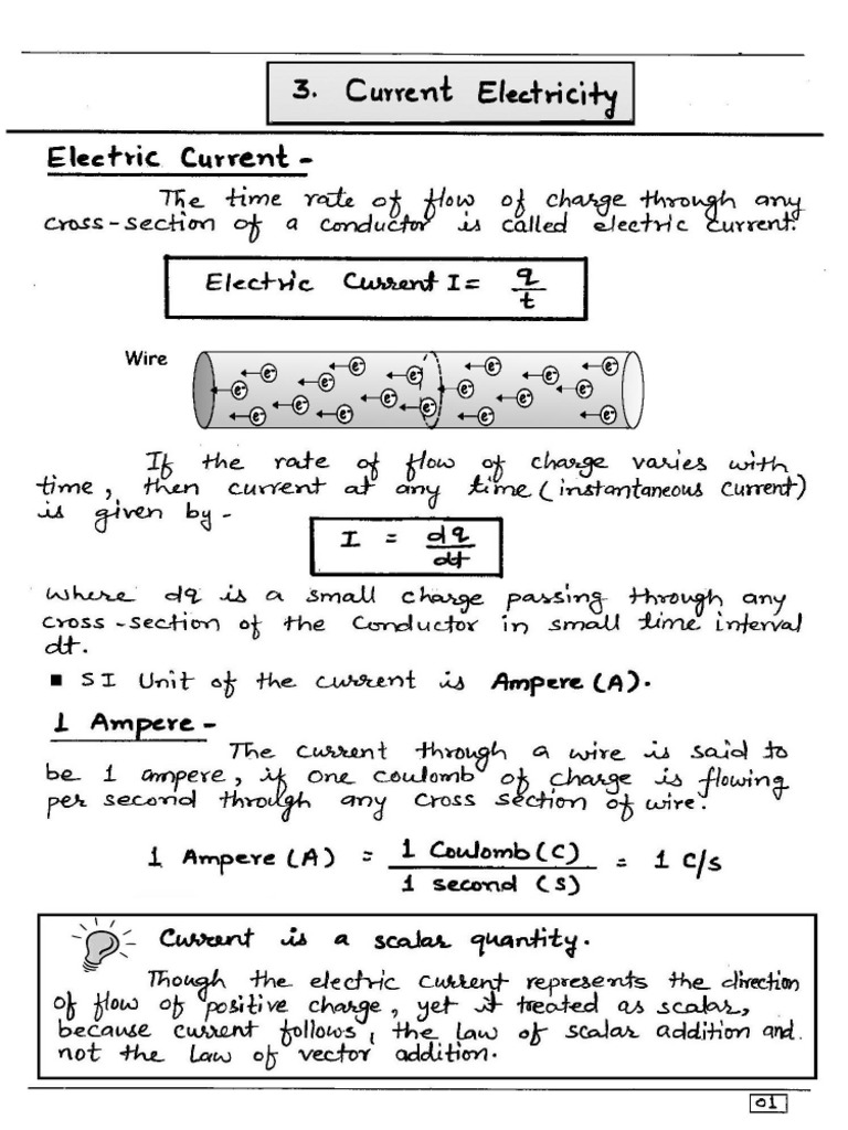 Current Electricity | PDF