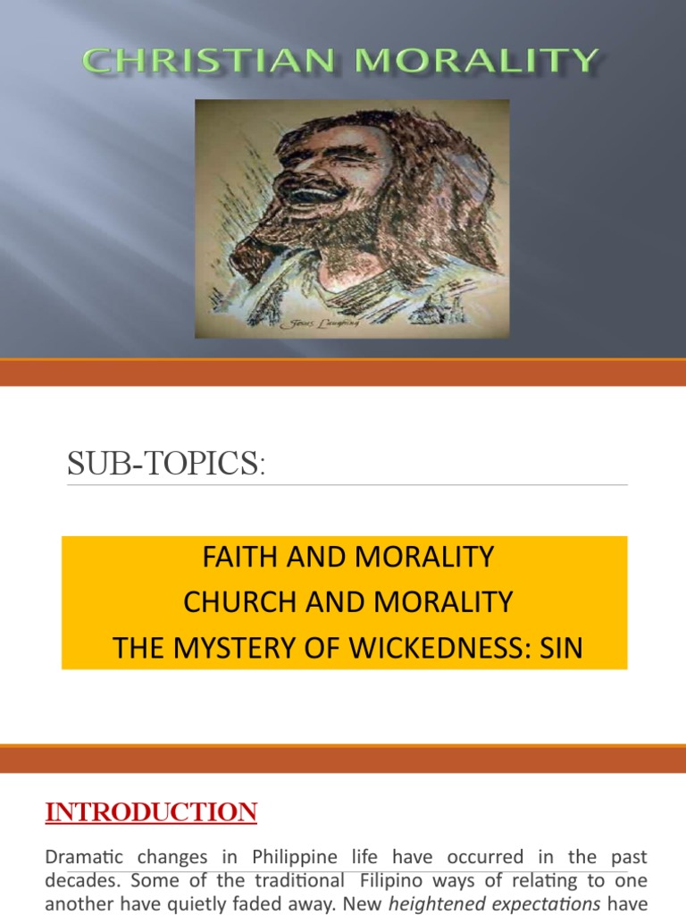 Christian Morality | PDF | Jesus | Sin