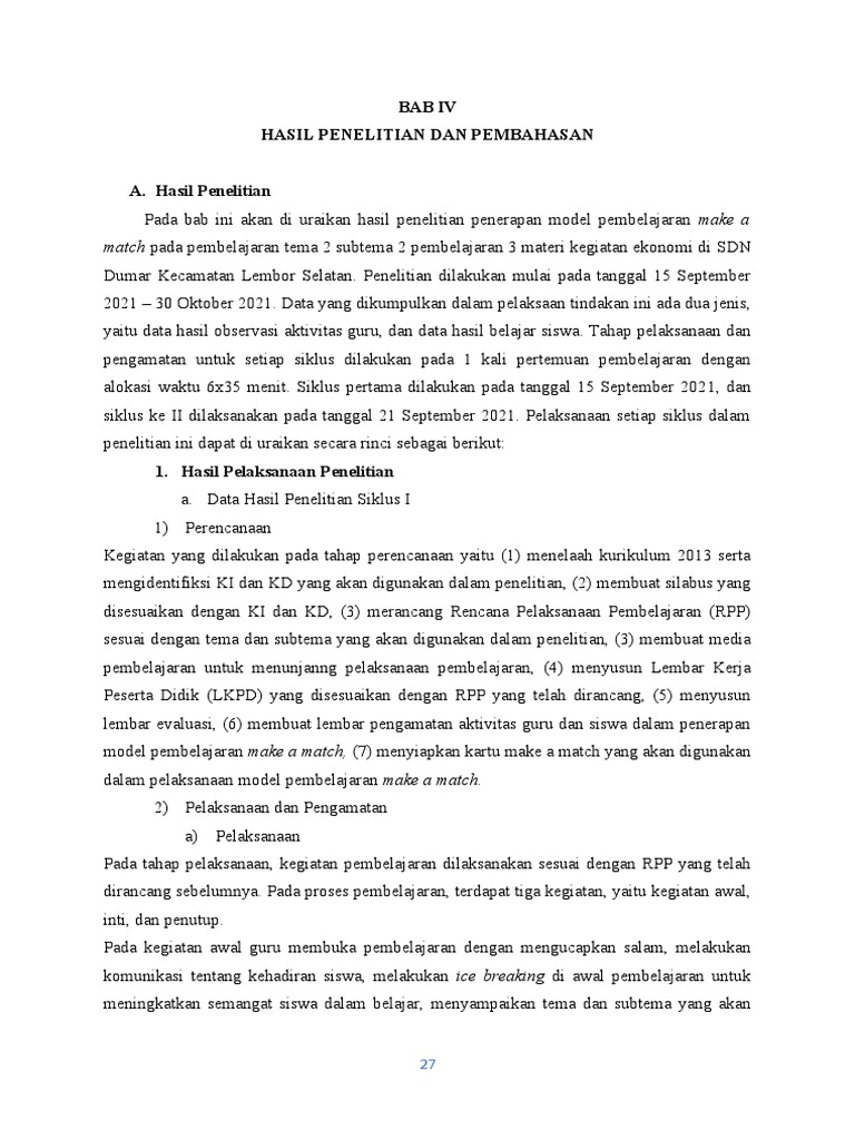 BAB IV & V IBU Ani | PDF