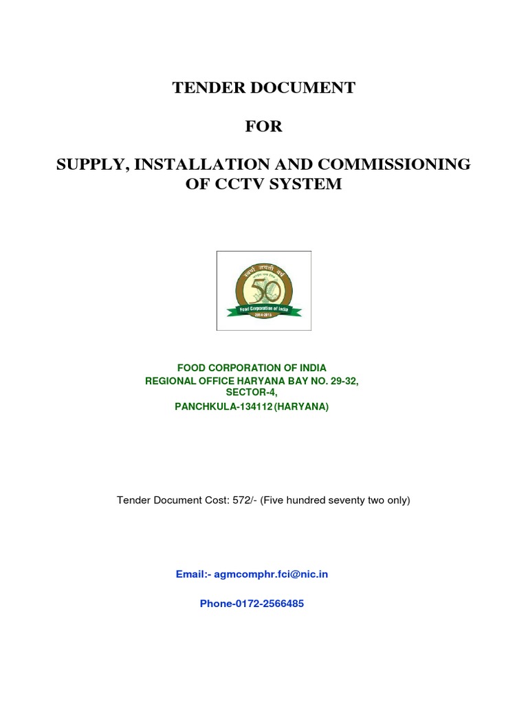 CCTV Tender | PDF