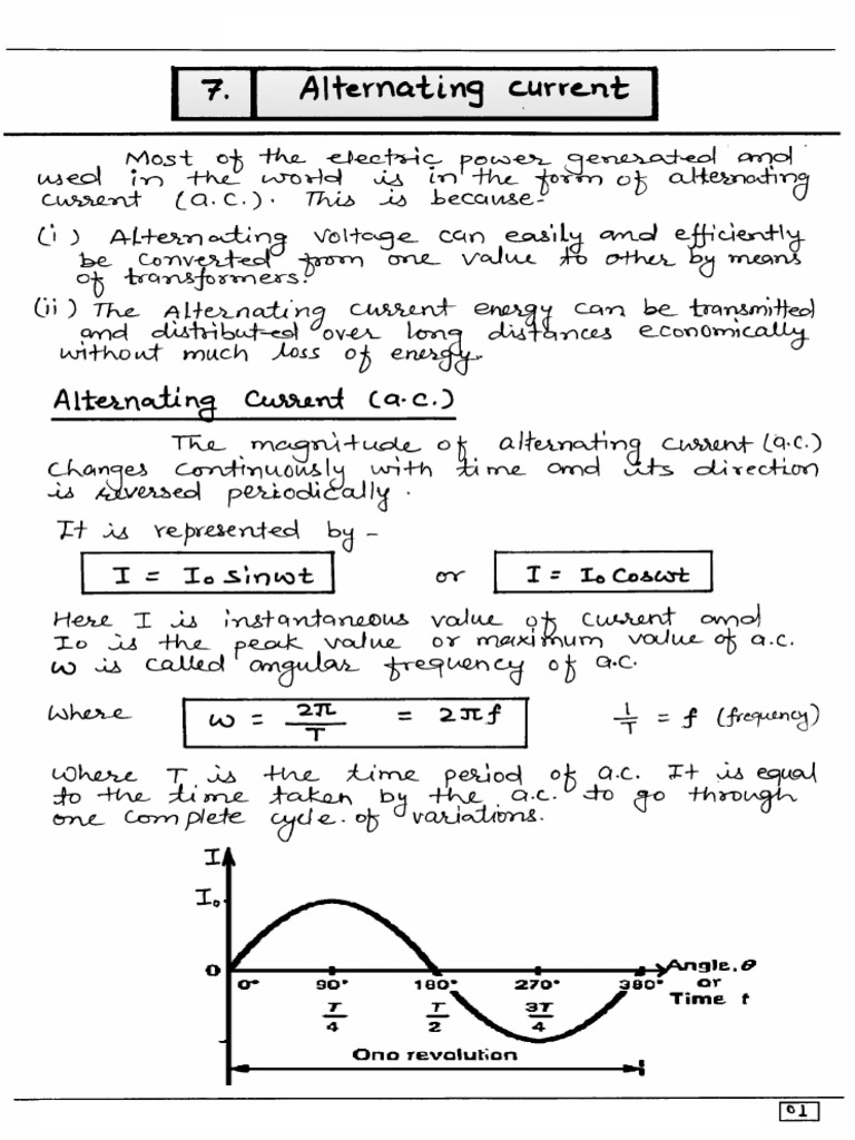 Alternating Current | PDF