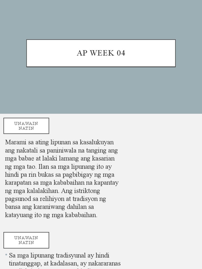 A.P Week 04 | PDF