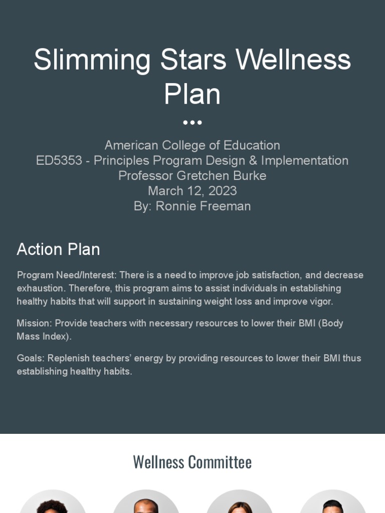Slimming Stars Wellness Program | PDF | Weight Loss | Dehydration