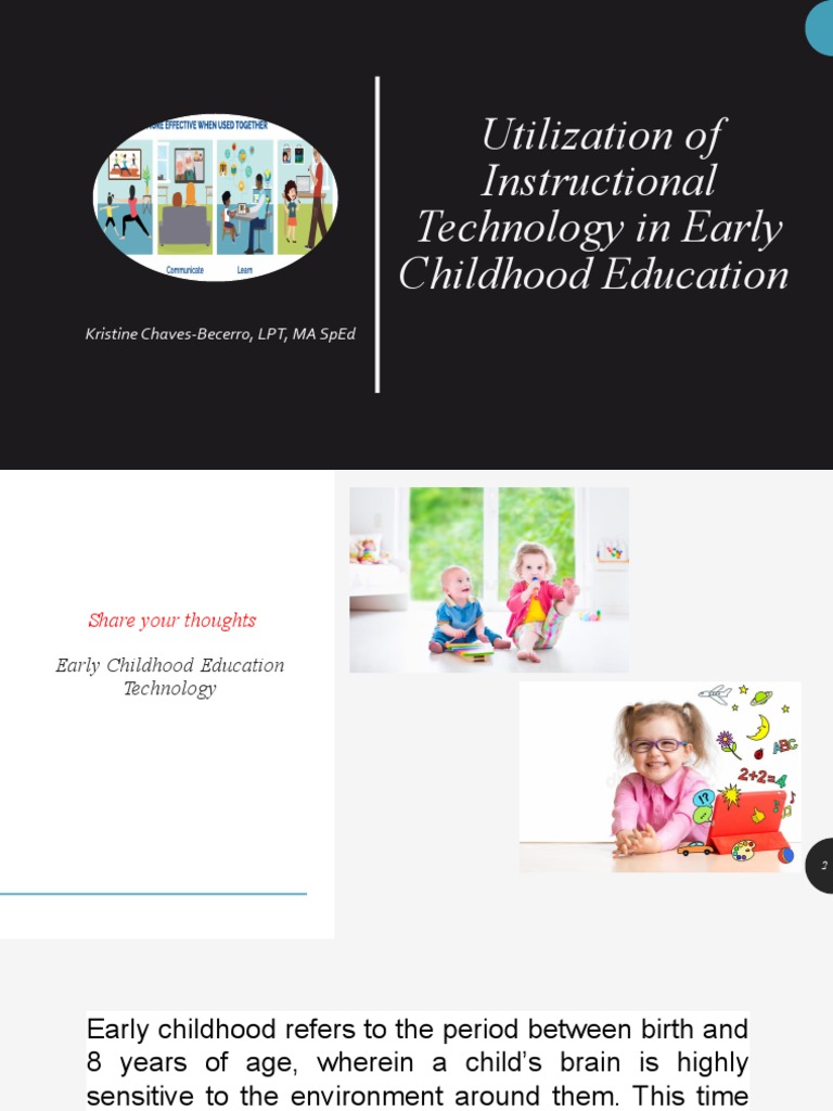 Unit 1 Technology in Early Childhood Education | PDF | Learning | Early Childhood Education