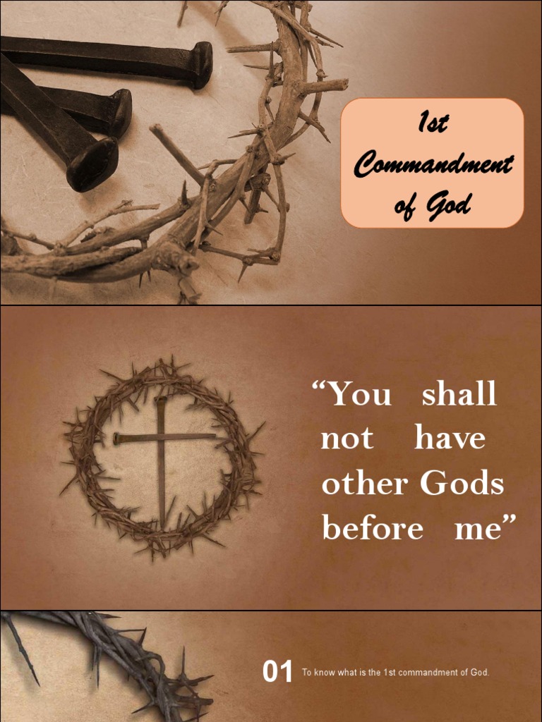 1st Commandment Group 7 | Download Free PDF | Ten Commandments | God