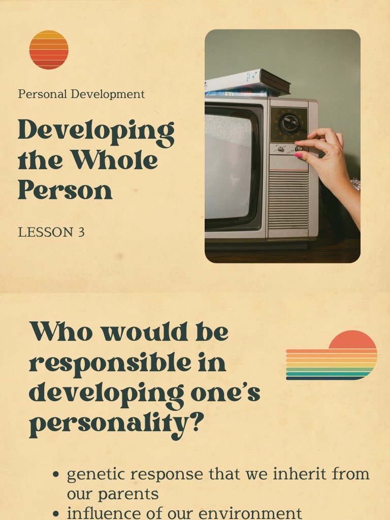 PerDev L3 Developing The Whole Person | PDF