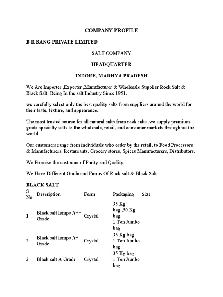 BR Bang COMPANY PROFILE | PDF