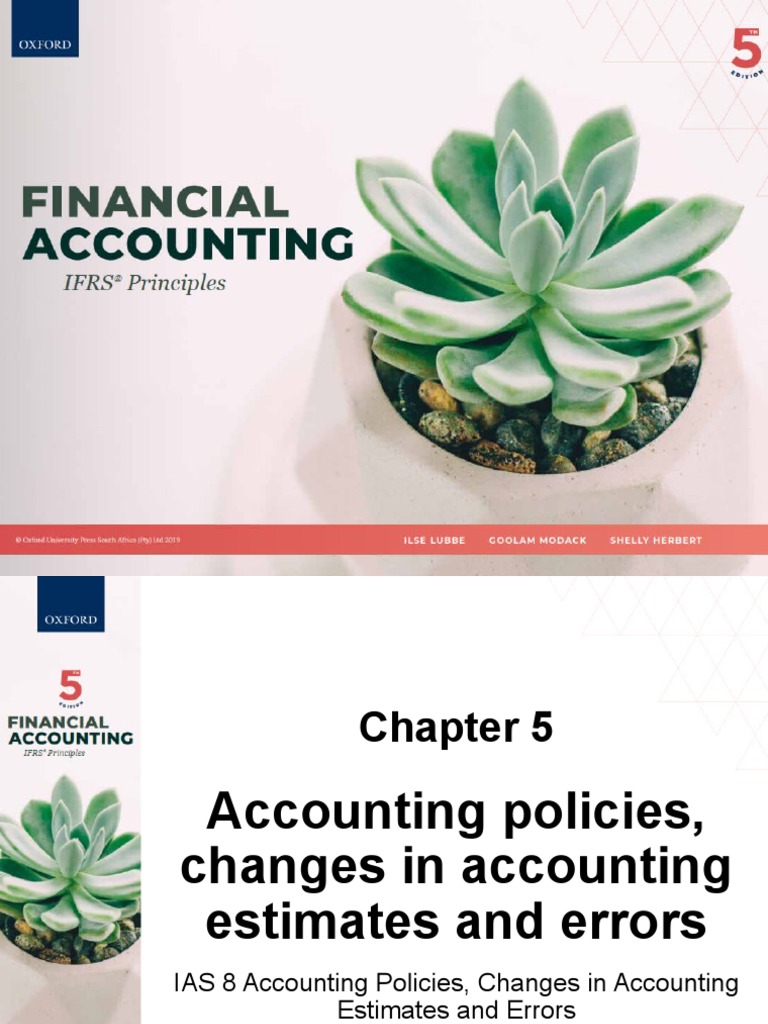 IFRS 5e Change in Accounting Policies, Estimates and Errors 2022 | PDF ...