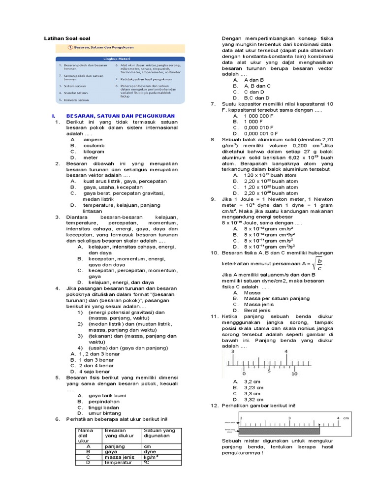 Latihan Soal - IPA SMP | PDF