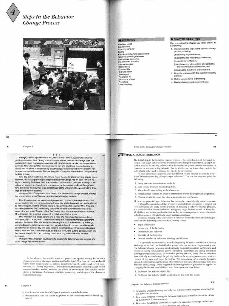 Chapter 4 Walker-Shea-Bauer-Behavior Management 2004 | PDF