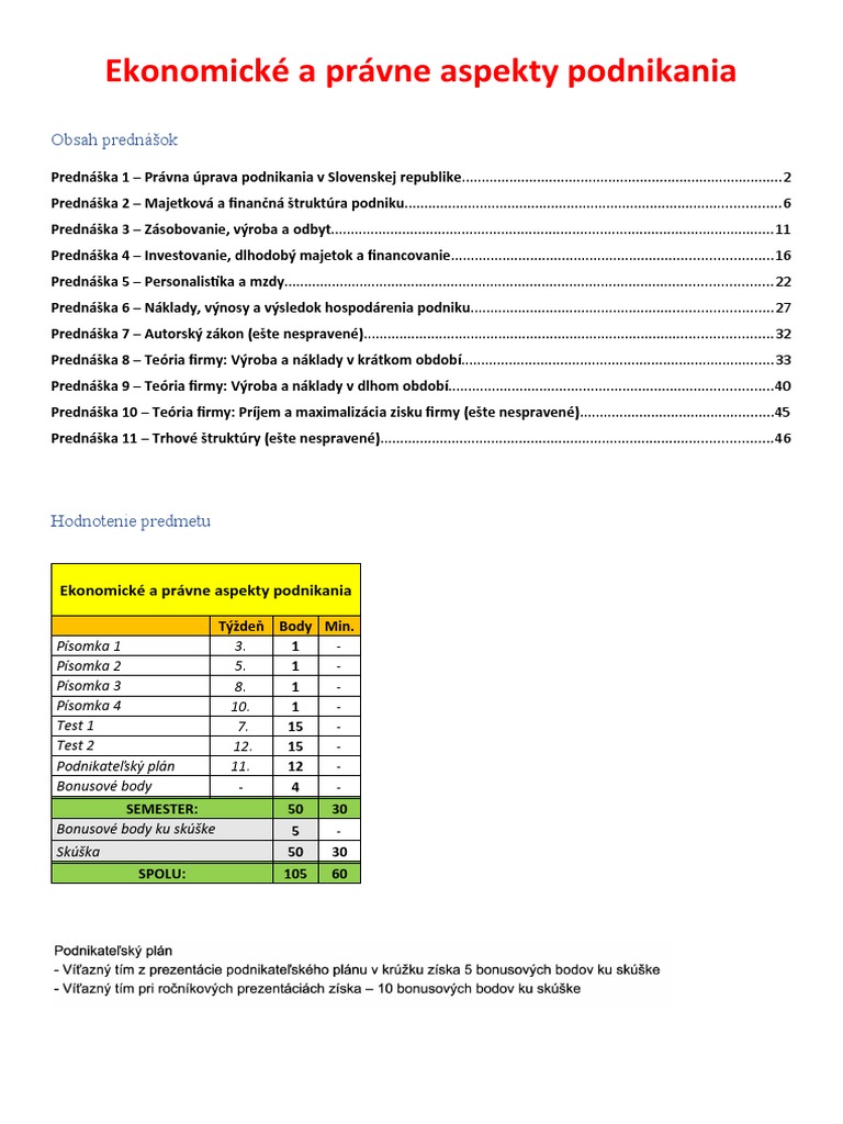 Prednasky Poznamky | PDF