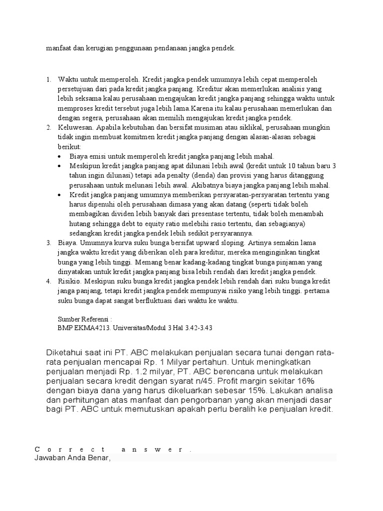 DISKUSI 3 Manajemen Keungan | PDF