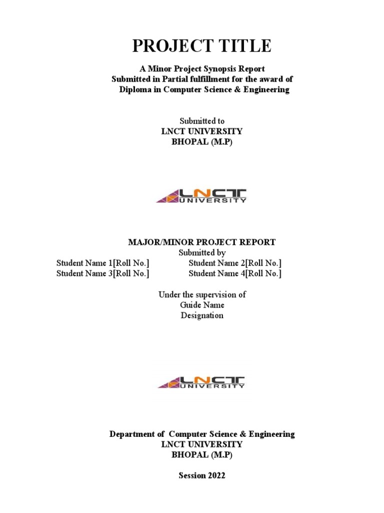 Major Project Format | Download Free PDF | Computing | Computer Science