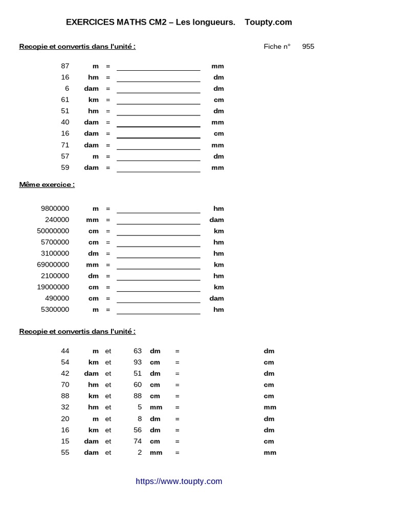 Exercice Maths cm2 Conversion Masse 1 PDF | PDF | Méthodes et ...