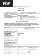 Lesson Plan Grade 1 Unit 1 - My Body | PDF | Lesson Plan | Cognitive ...