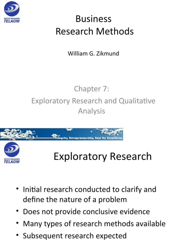 ch07 Exploratory Research & Qualitative Analysis-Rev | PDF | Sampling (Statistics) | Survey ...