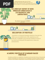 Work Immersion Portfolio Based On Deped | PDF | Curriculum | Schools