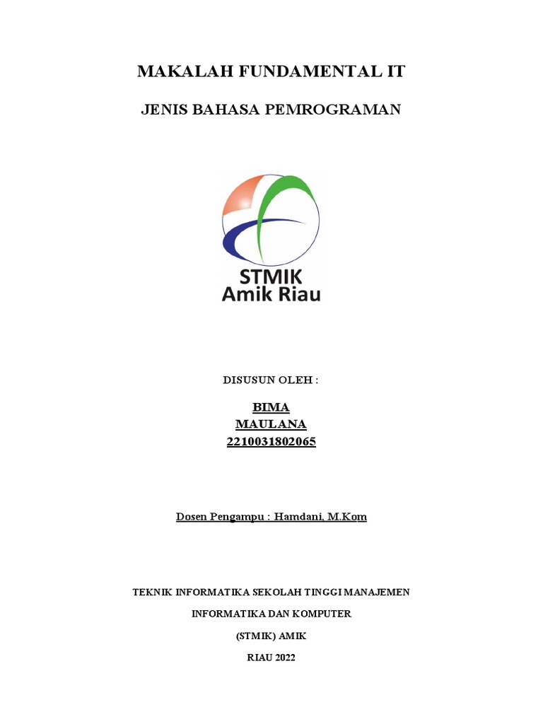 Makalah Bahasa Pemrograman 22 | PDF