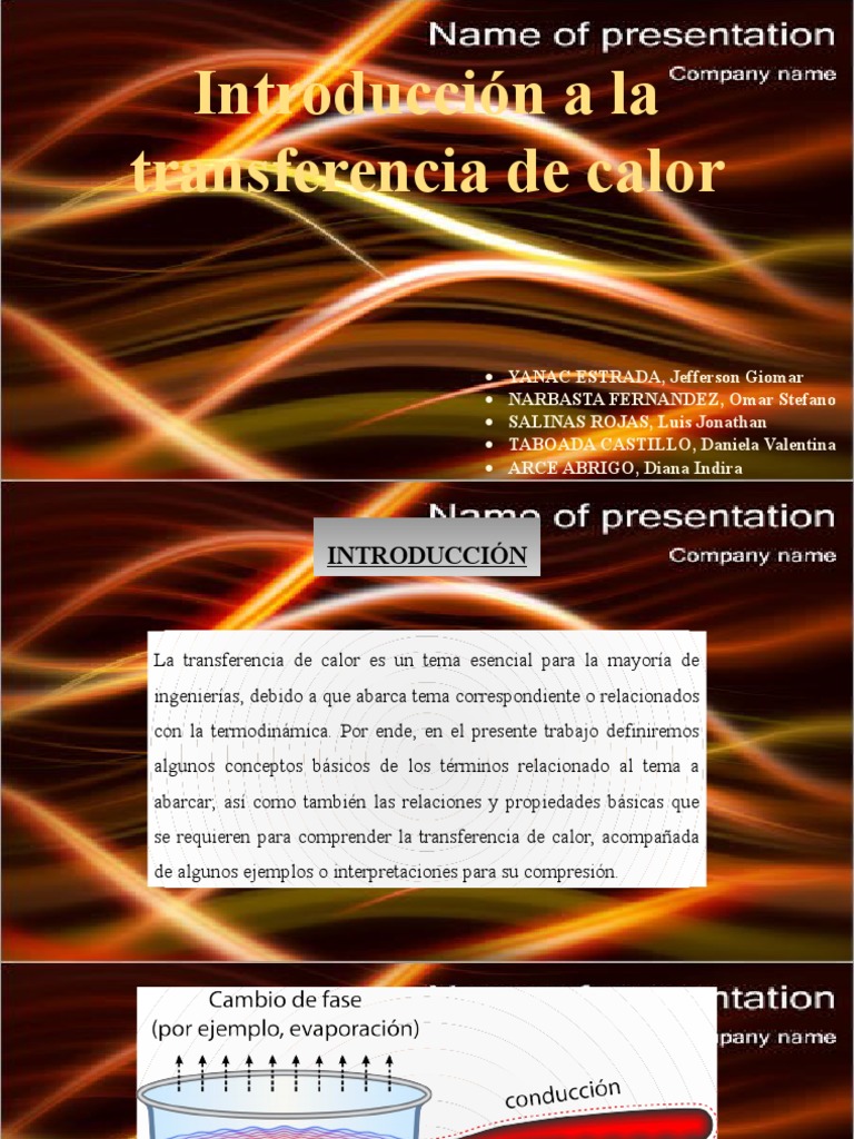 Introducción A La Transferencia de Calor | PDF | Calor | Conductividad ...