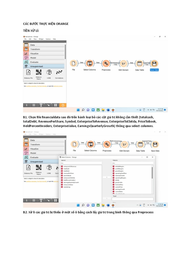 CÁC BƯỚC THỰC HIỆN ORANGE | PDF