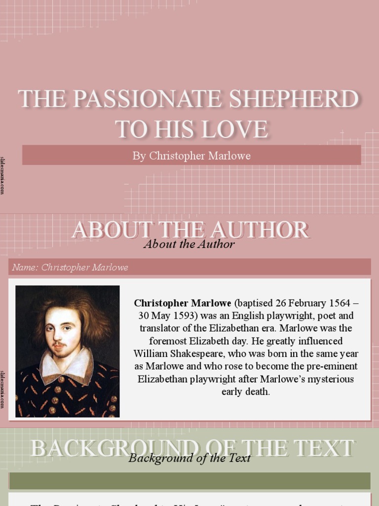 Marlowe's Pastoral Love Poem Analysis | PDF | Poetry
